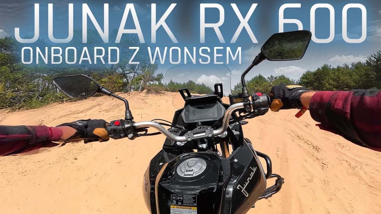 Zbyt trudne warunki dla tego motocykla? Junak RX 600 2025 - ONBOARD z WONSEM - CDA